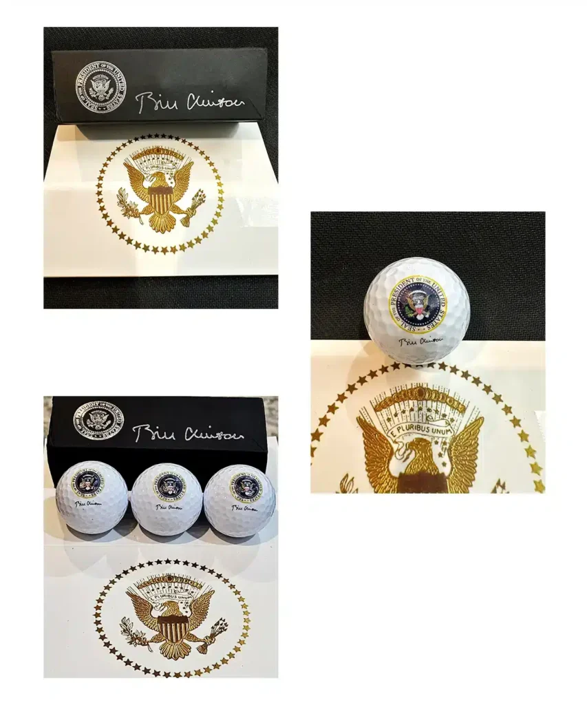 Bill Clinton Signature Golf Balls | Collectible Golf Balls
